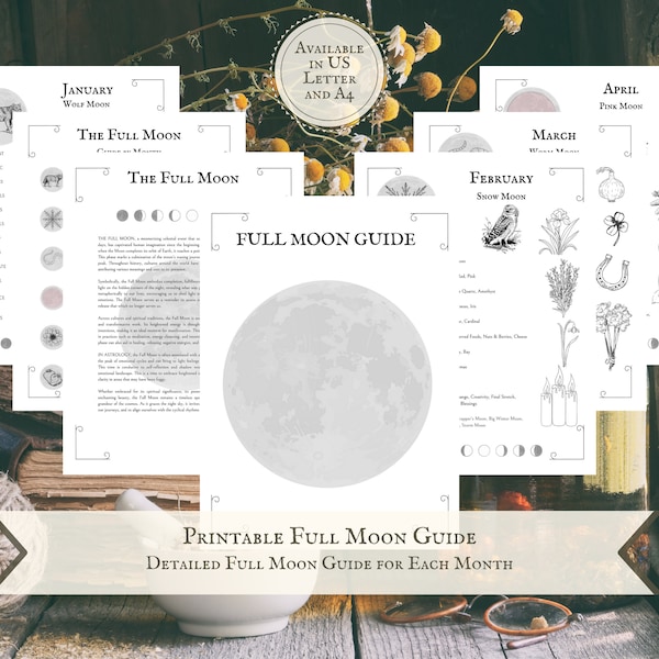 Full Moon - Etsy