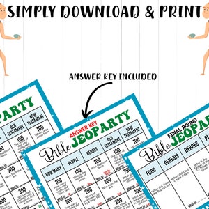 Bible Jeopardy Game: Family Fun Trivia (instant Download) - Etsy