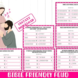 Valentine's Day Bible Feud Game: Family Fun (printable) - Etsy
