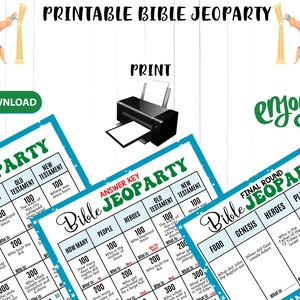 Bible Jeopardy Game: Family Fun Trivia (instant Download) - Etsy