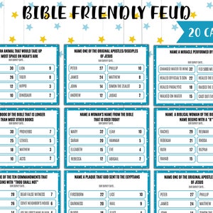 Bible Friendly Feud Game: Family Trivia Night (instant Download) - Etsy