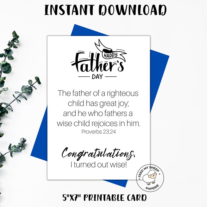 FUNNY FATHERS DAY Card Happy Fathers Day Card Printable | Etsy