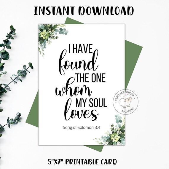 Printable Christian Wedding Card Wedding Card Christian - Etsy