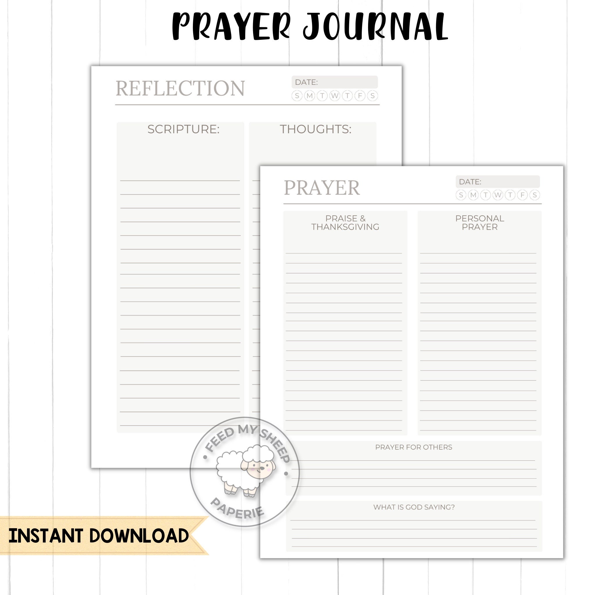 Prayer Journal Printable Bible Study Faith Based Journal Bible Study ...