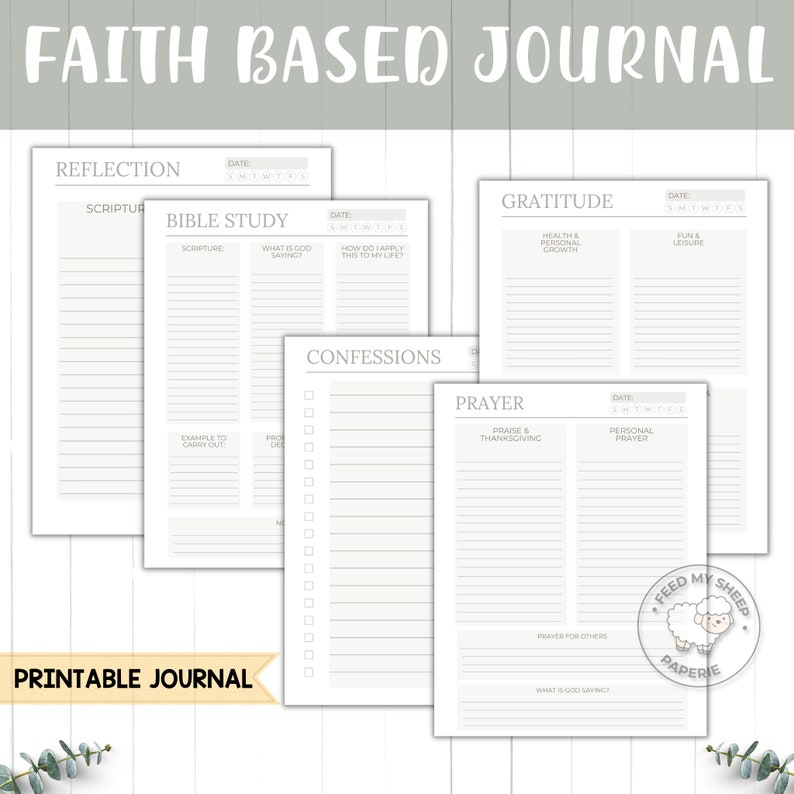 Prayer Journal Printable Bible Study Faith Based Journal Bible Study ...