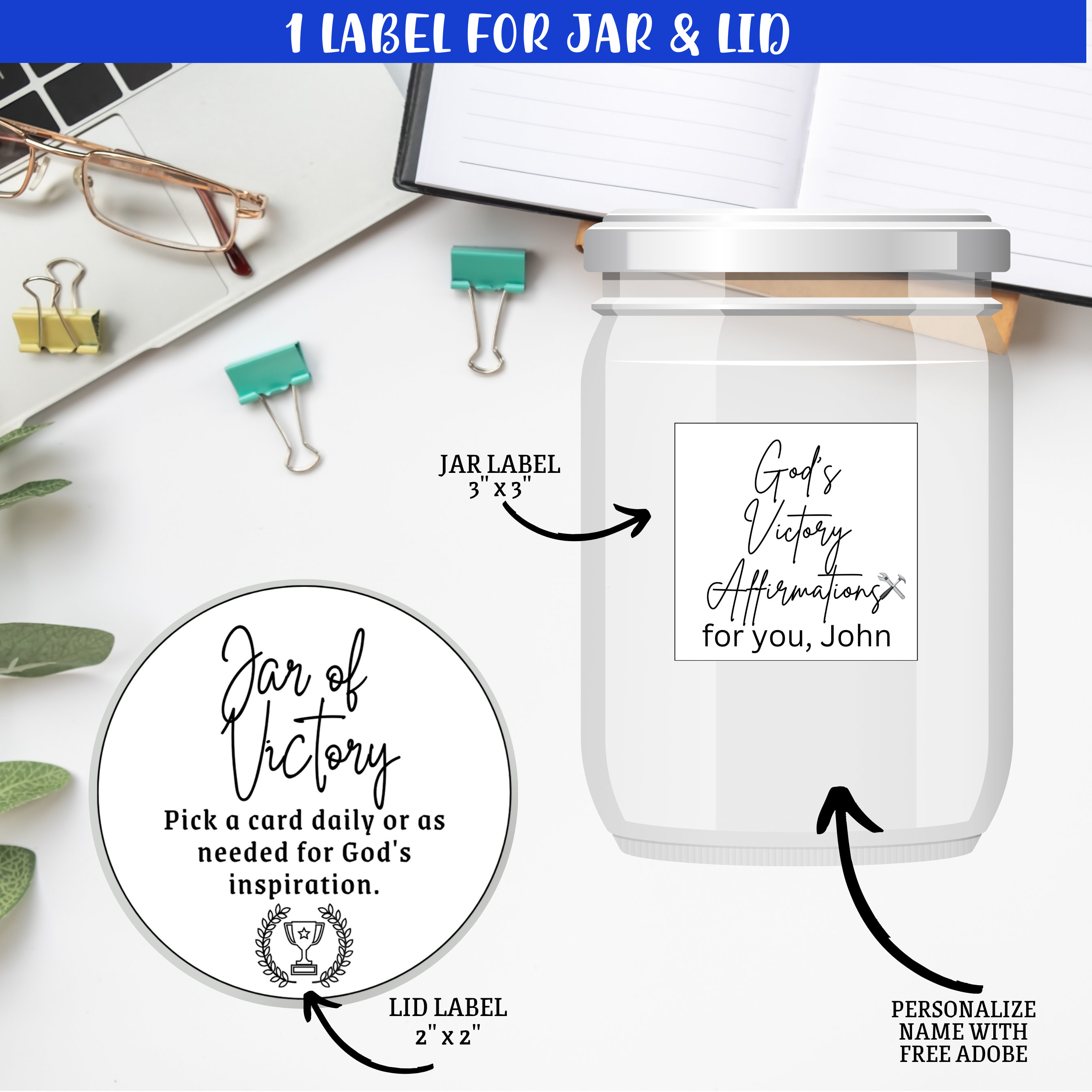 Bible Verse Jar DIY JAR Christian Bible Gift for Encouragement ...