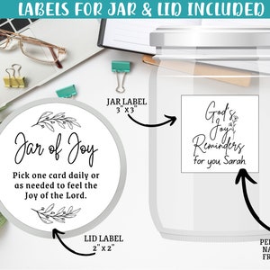 DIY Jar of Joy: Bible Verse Cards, Christian Gift (printable PDF) - Etsy