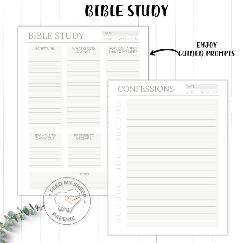 Prayer Journal | Printable Bible Study | Faith Based Journal | Bible ...