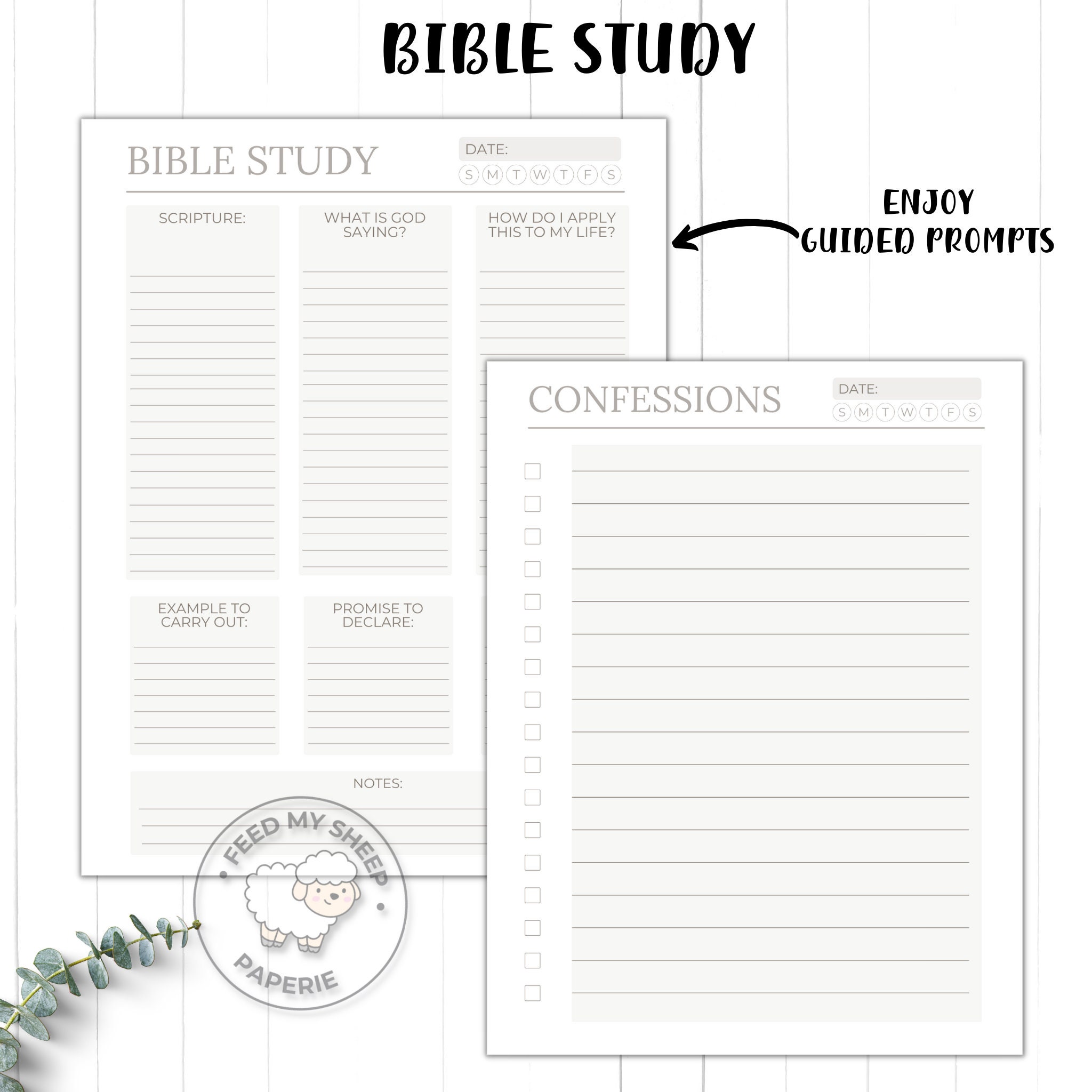 Prayer Journal | Printable Bible Study | Faith Based Journal | Bible ...