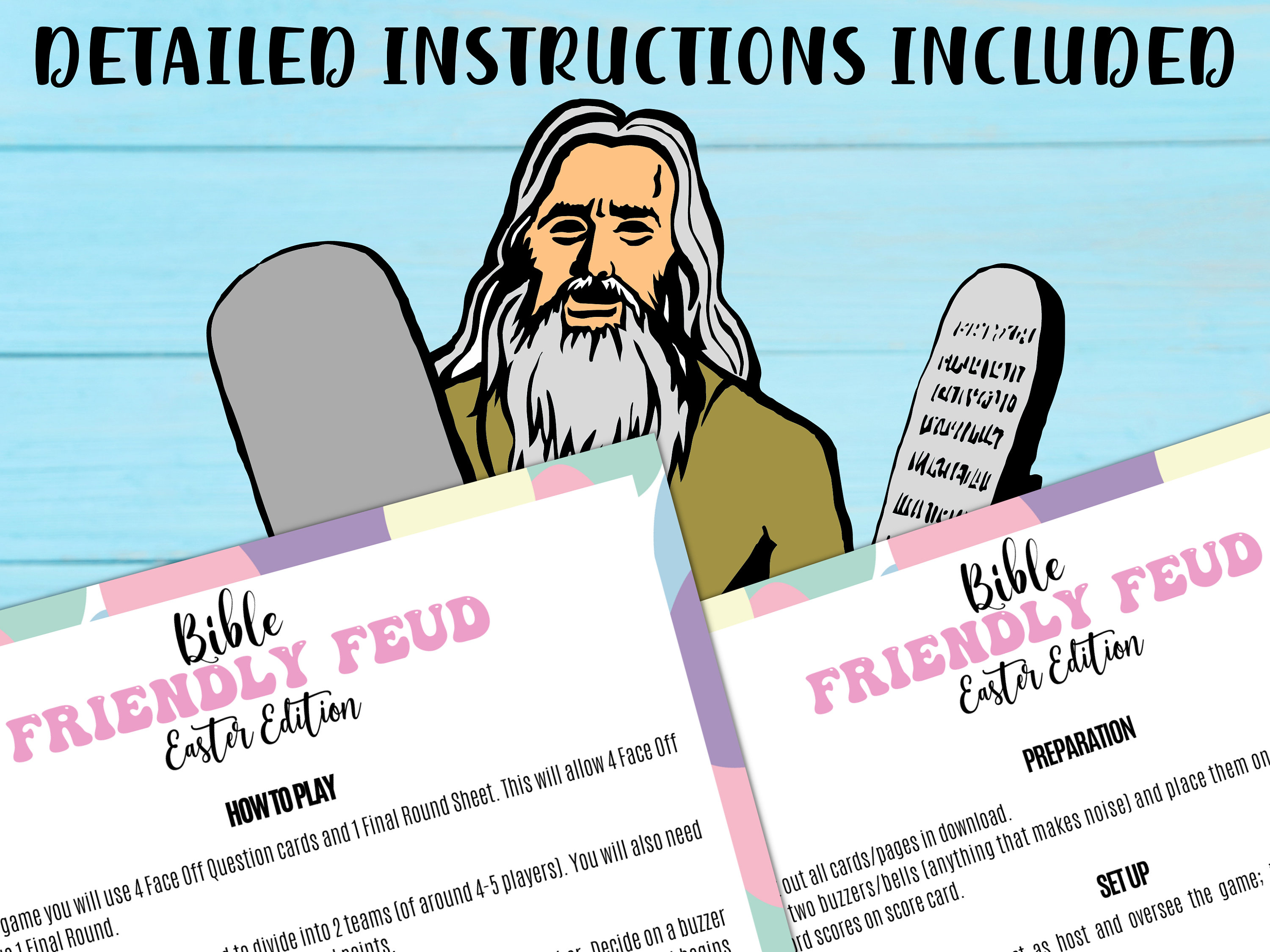 EASTER Friendly Feud | Easter Bible Friendly Feud | Game Night | Easter ...