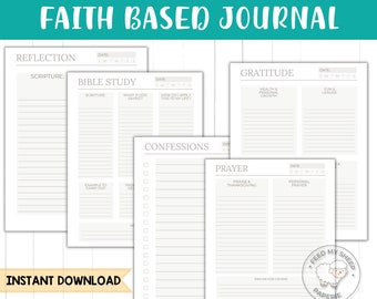 Prayer Journal, Bible Study Printable, Bible Study Guide, Faith Based ...