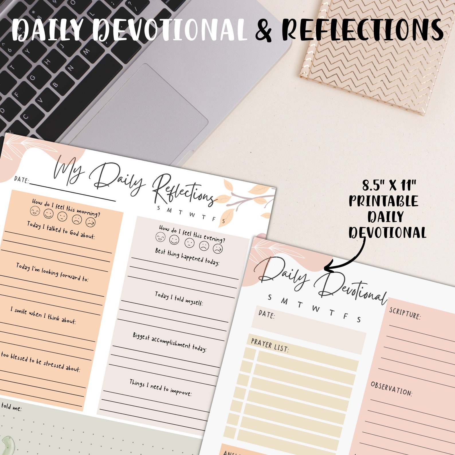 FALL DAILY DEVOTIONAL | Printable Daily Devotional | 8.5" X 11" Daily ...