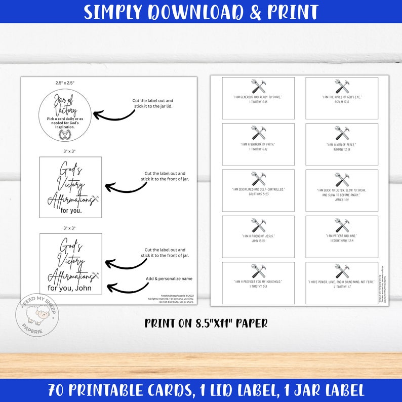 Bible Verse Jar | DIY JAR | Christian Bible Gift for Encouragement ...