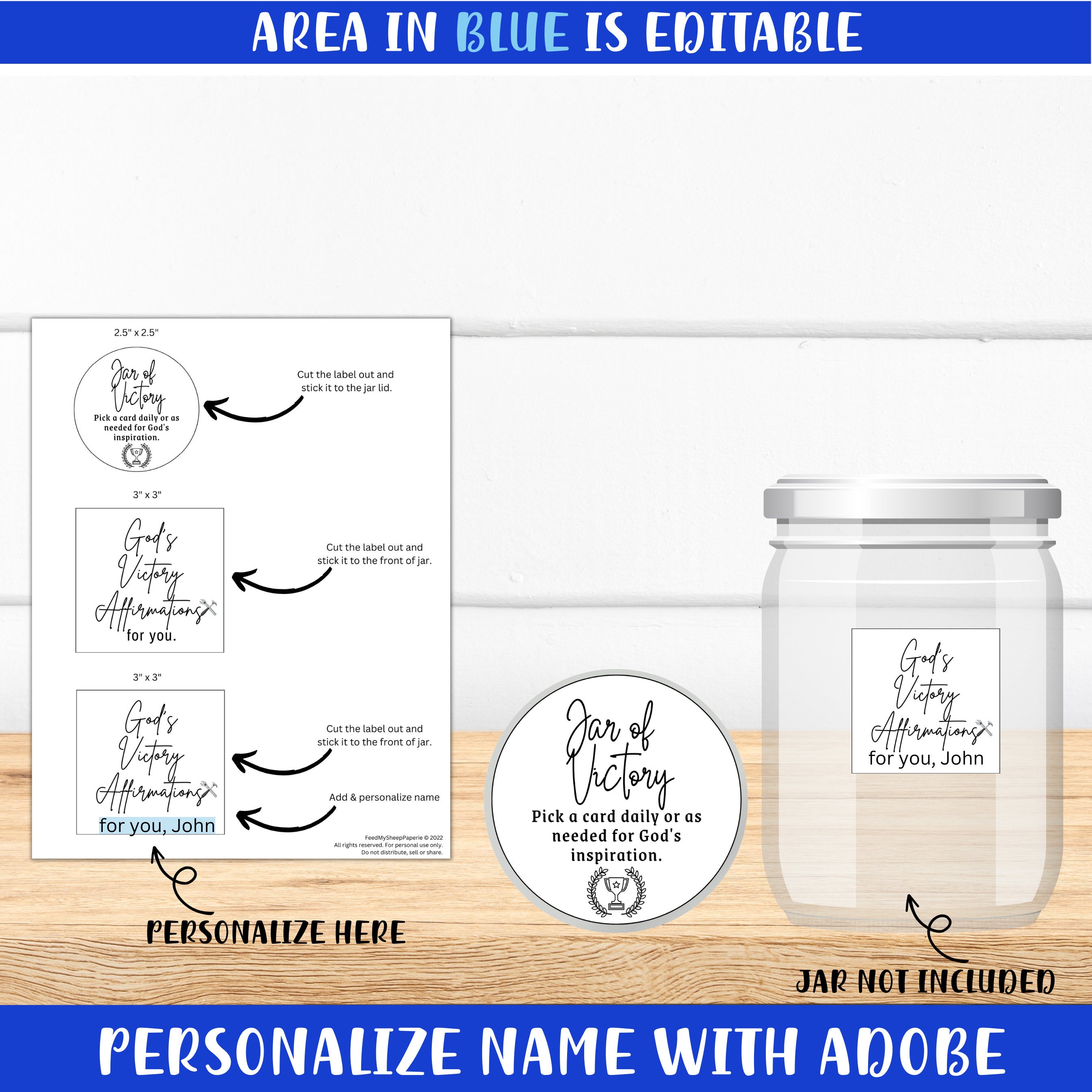 Bible Verse Jar DIY JAR Christian Bible Gift for Encouragement ...