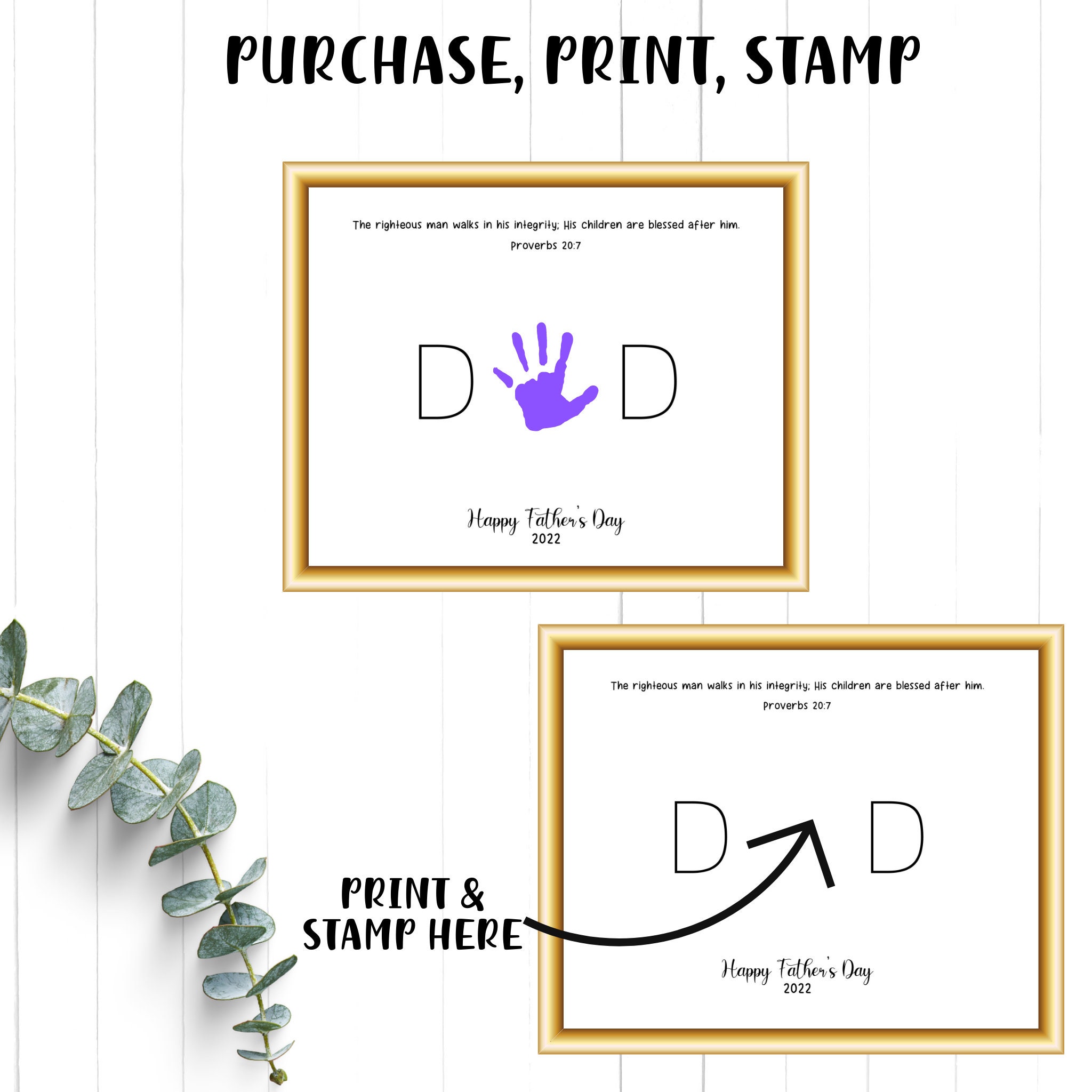 Fathers Day Handprint Keepsake Craft | Christian Fathers Day Gift From ...