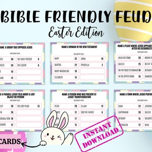 EASTER Friendly Feud | Easter Bible Friendly Feud | Game Night | Easter ...