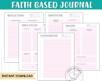 Prayer Journal, Bible Study Printable, Bible Study Guide, Faith Based ...