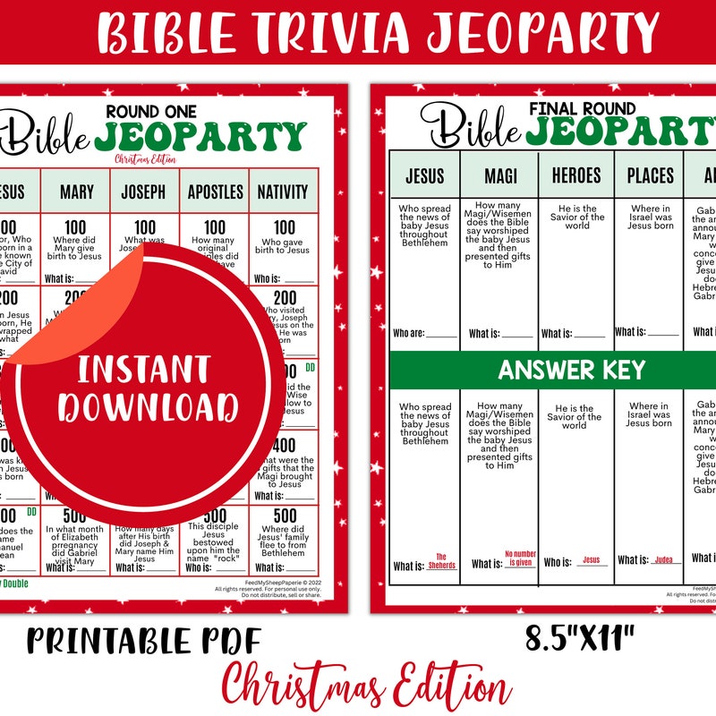 Christmas Movie Jeopardy - Etsy