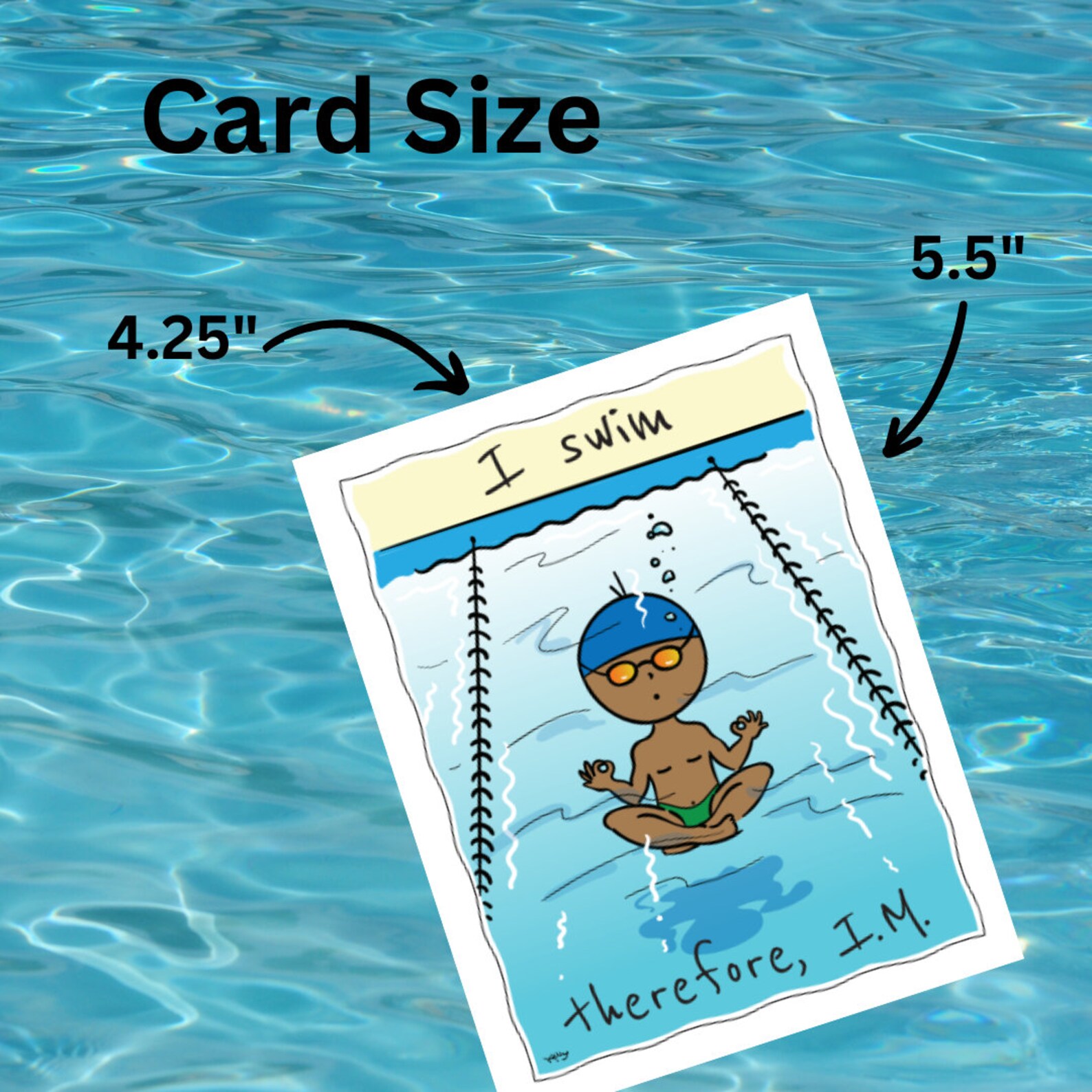 Swimmer Note Card Thank You Card for Swim Coach Thank You Card for Swim ...