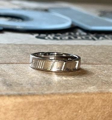 Frank Ocean Blond Album Ring, Engraved Silver Finish - Etsy