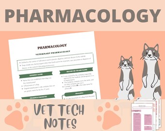 Printable Pharmacology - Etsy