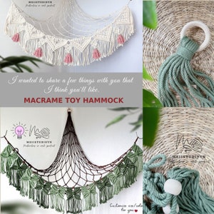 Squishmallow Net, Squishmallow Hammock, Crochet Hammock, Macrame Toy ...