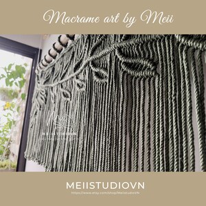 Macrame Valance Macrame Curtain Macrame Valance Pattern - Etsy