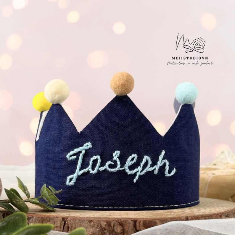 Birthday Crown Boy, Birthday Crown Toddler, Cake Smash Hat, Hand ...