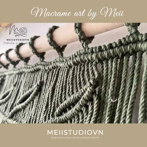 Macrame Valance, Macrame Curtain, Macrame Valance Pattern, Macrame Window Curtain, Macrame Wall ...