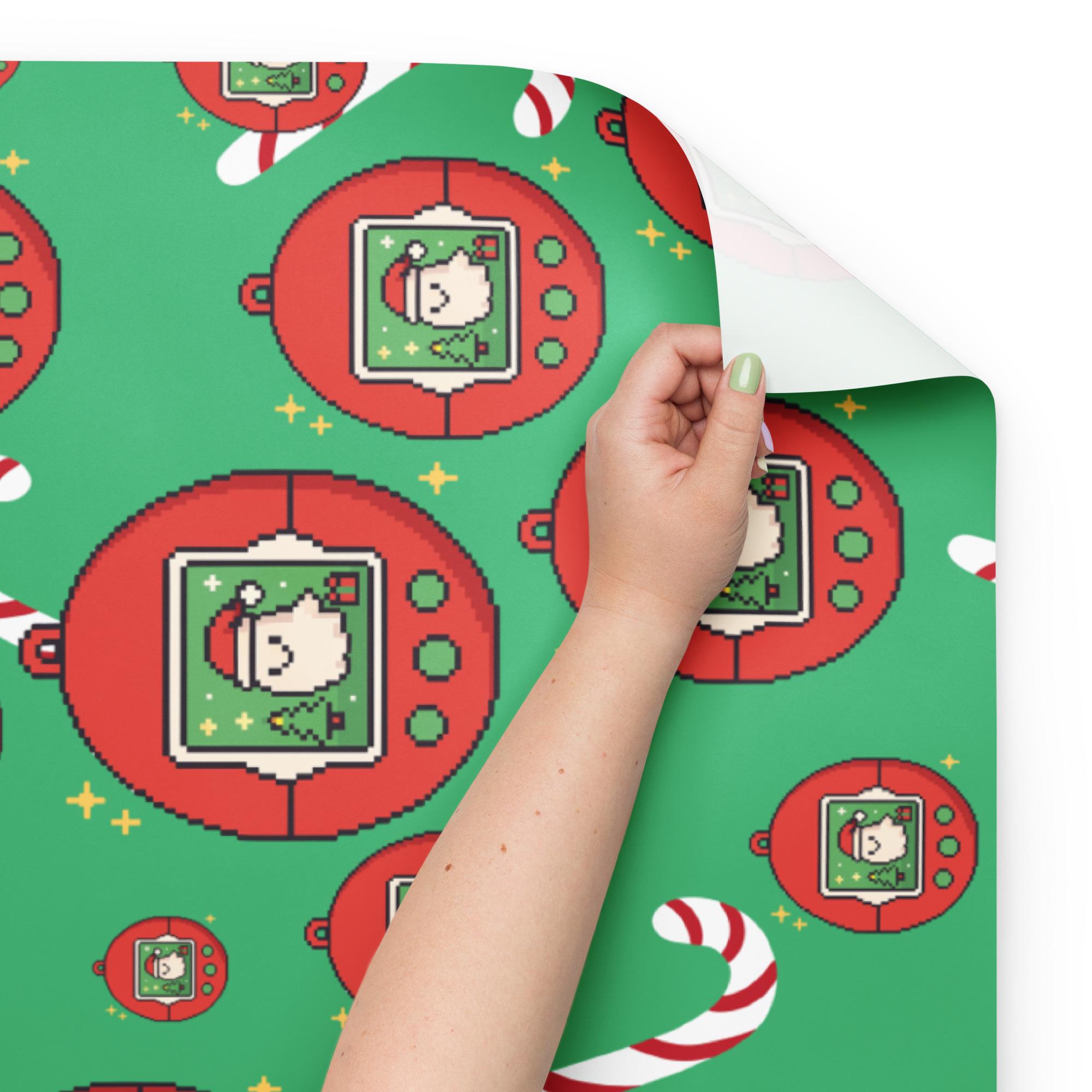 Retro 90s Tamagotchi Christmas Wrapping Paper: Y2K Nostalgia - Etsy