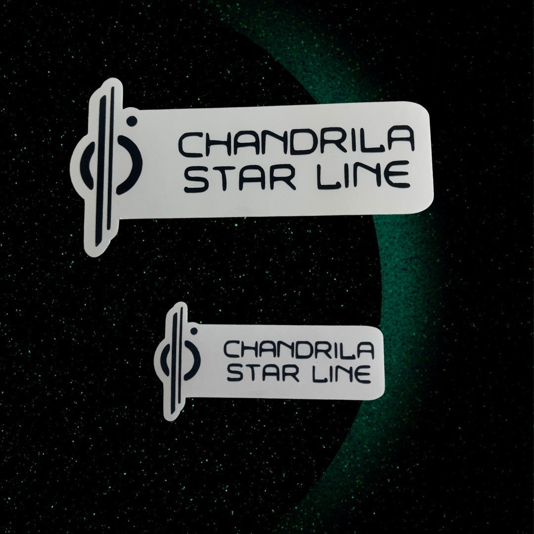 Chandrila Star Line Sticker 4" and 6" - Etsy