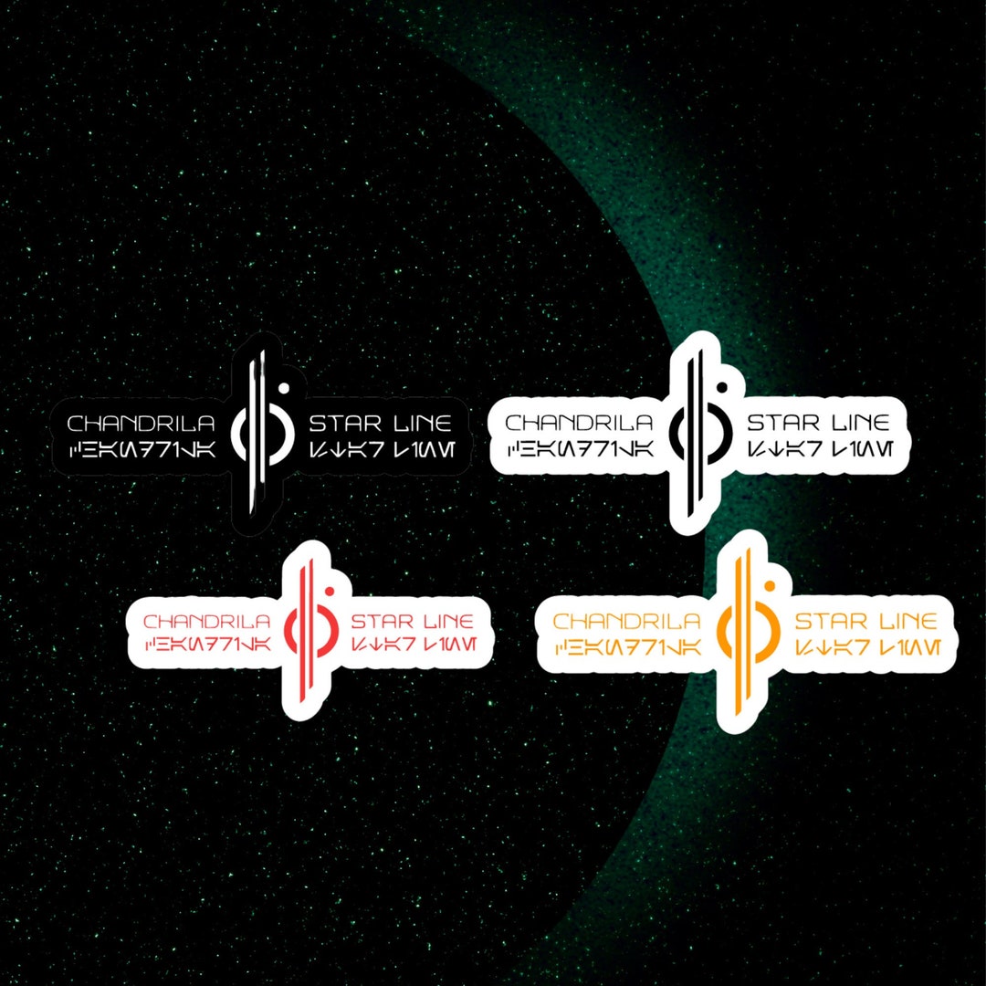 Chandrila Star Line Stickers in English and Aurek-besh - Etsy