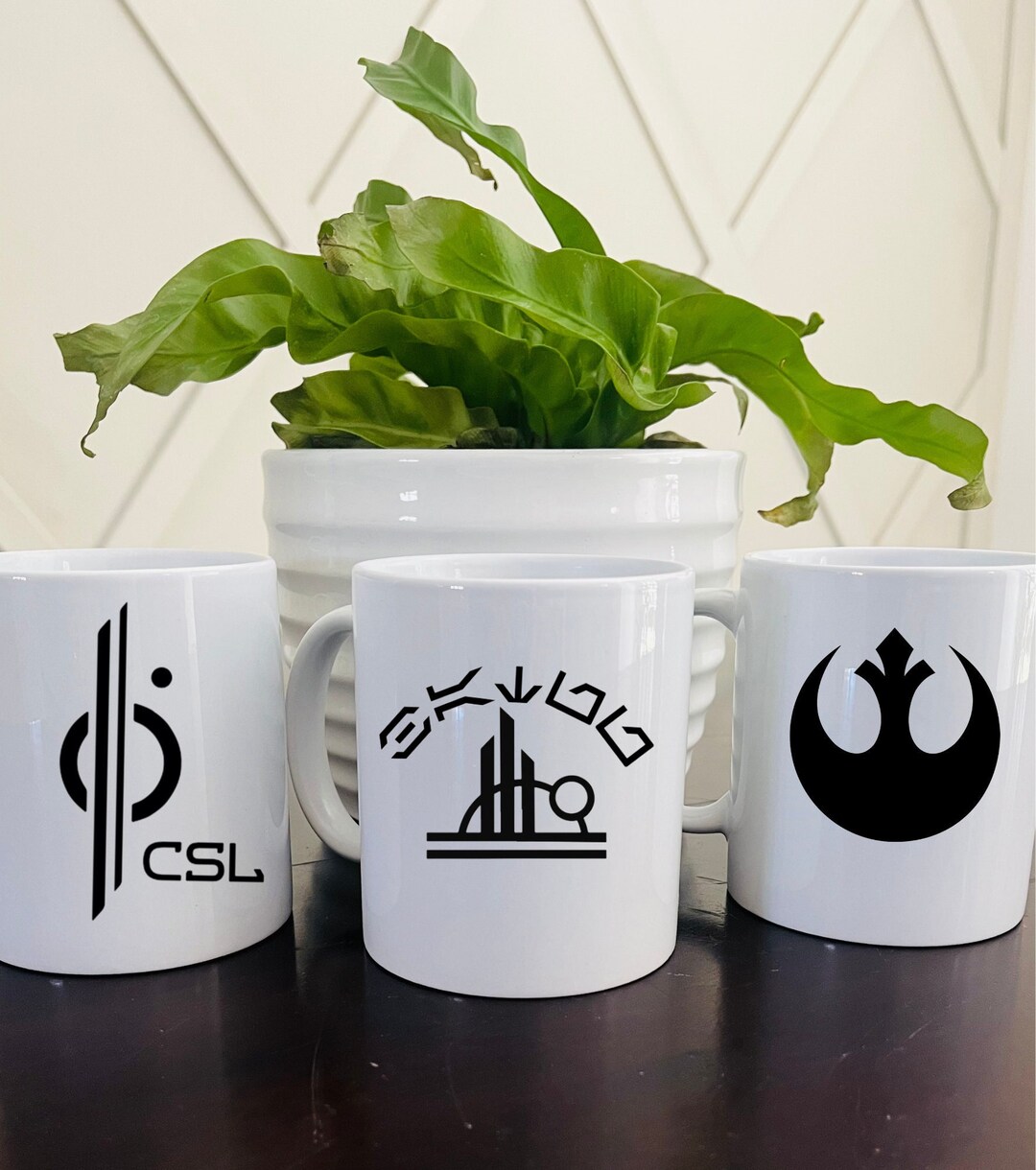 Chandrila Star Lines "star Wars" Themed Mugs - Etsy