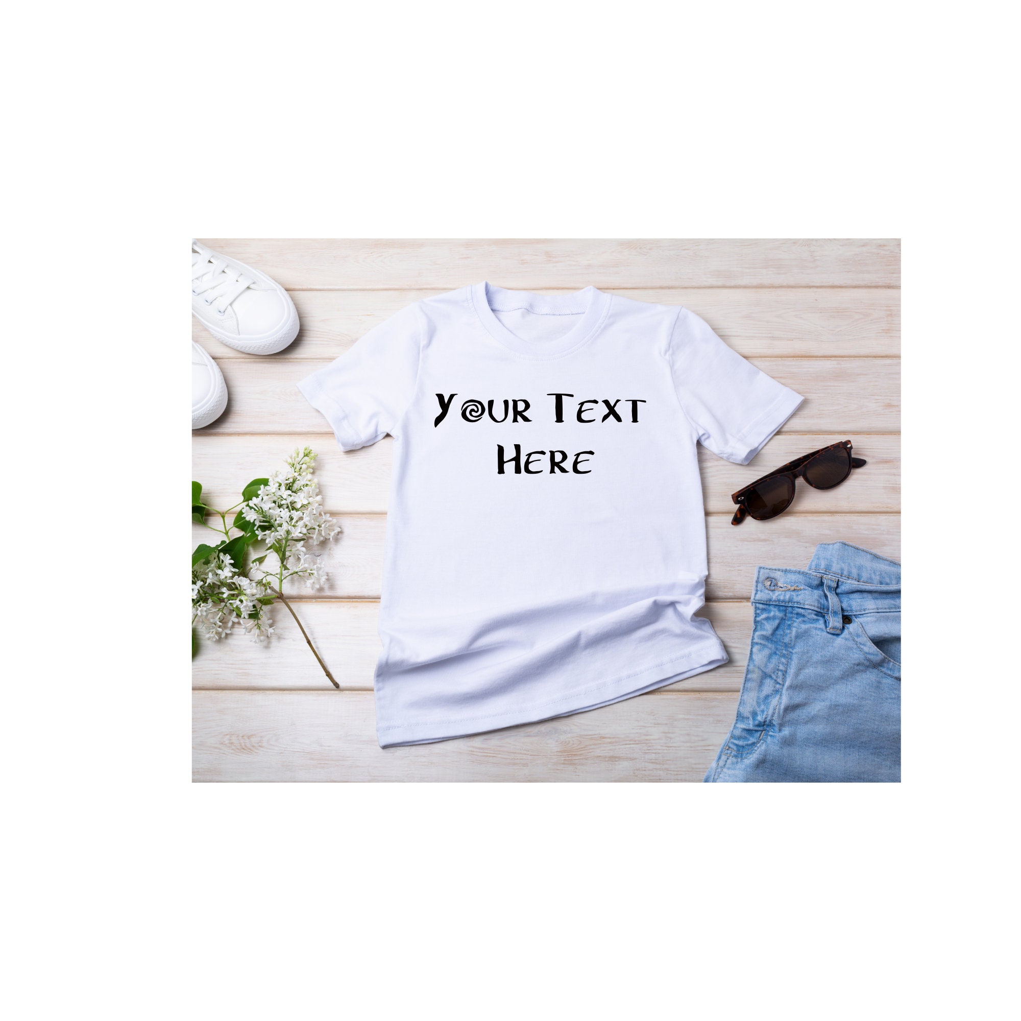 Your Custom Message T-shirt - Etsy