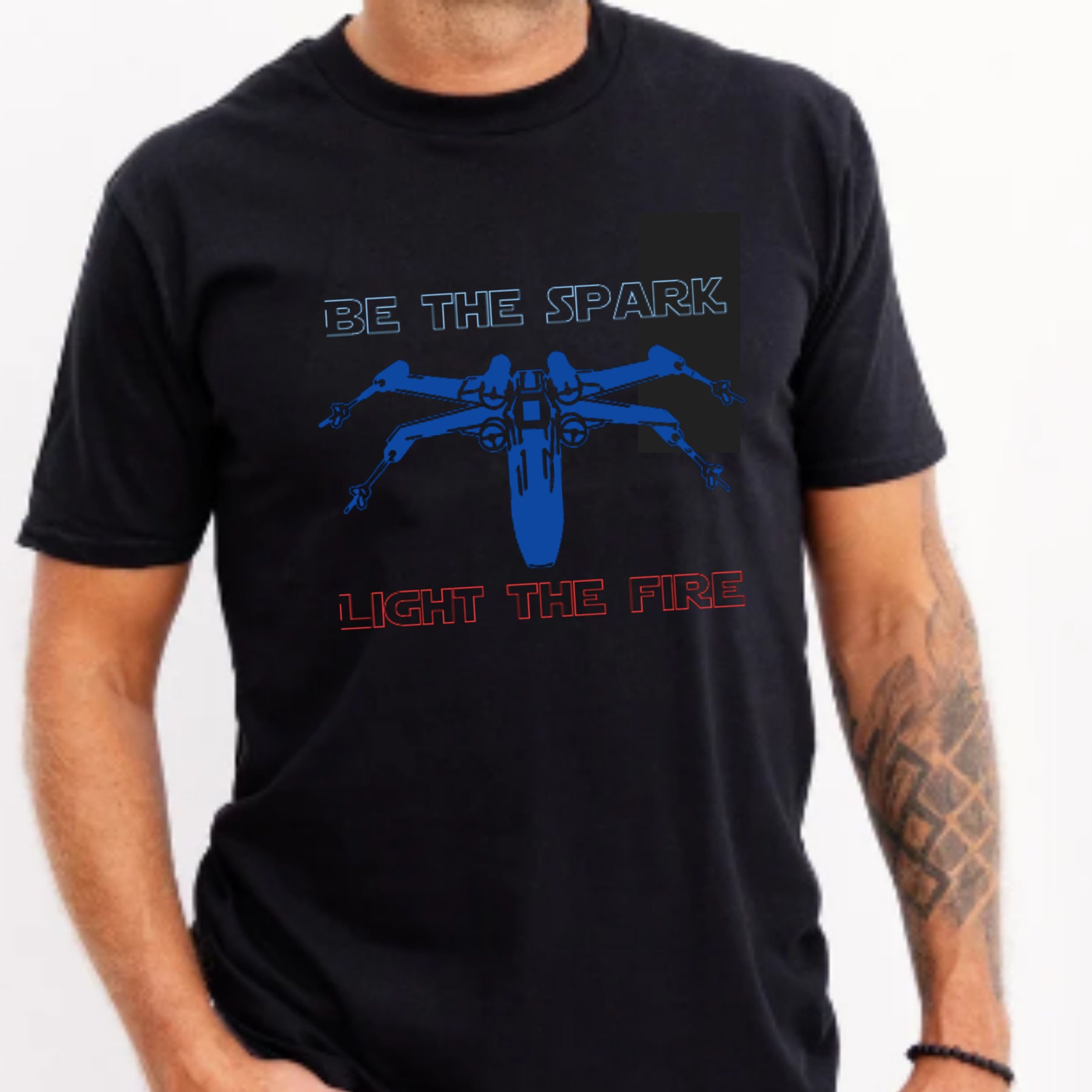 Star Wars be the Spark Light the Fire Rebel Slogan T-shirt - Etsy