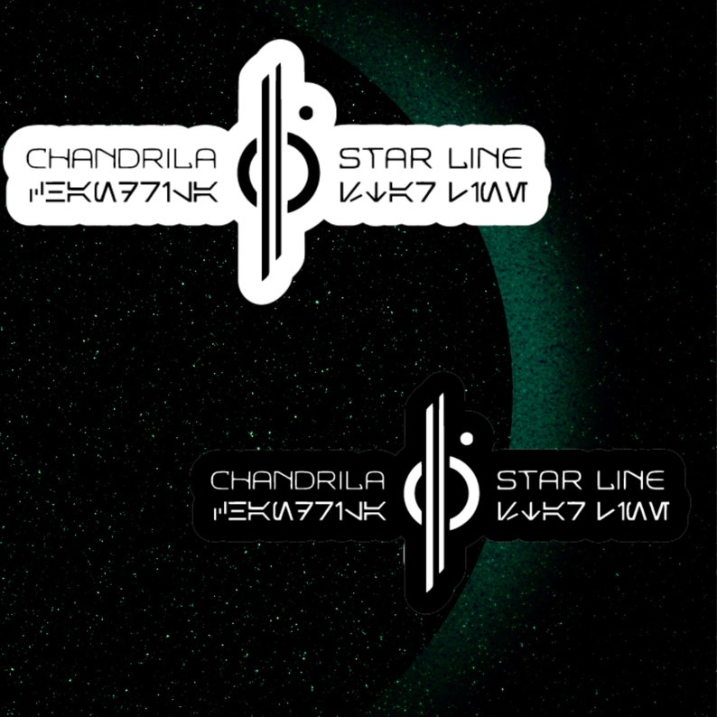 Chandrila Star Line Stickers in English and Aurek-besh - Etsy