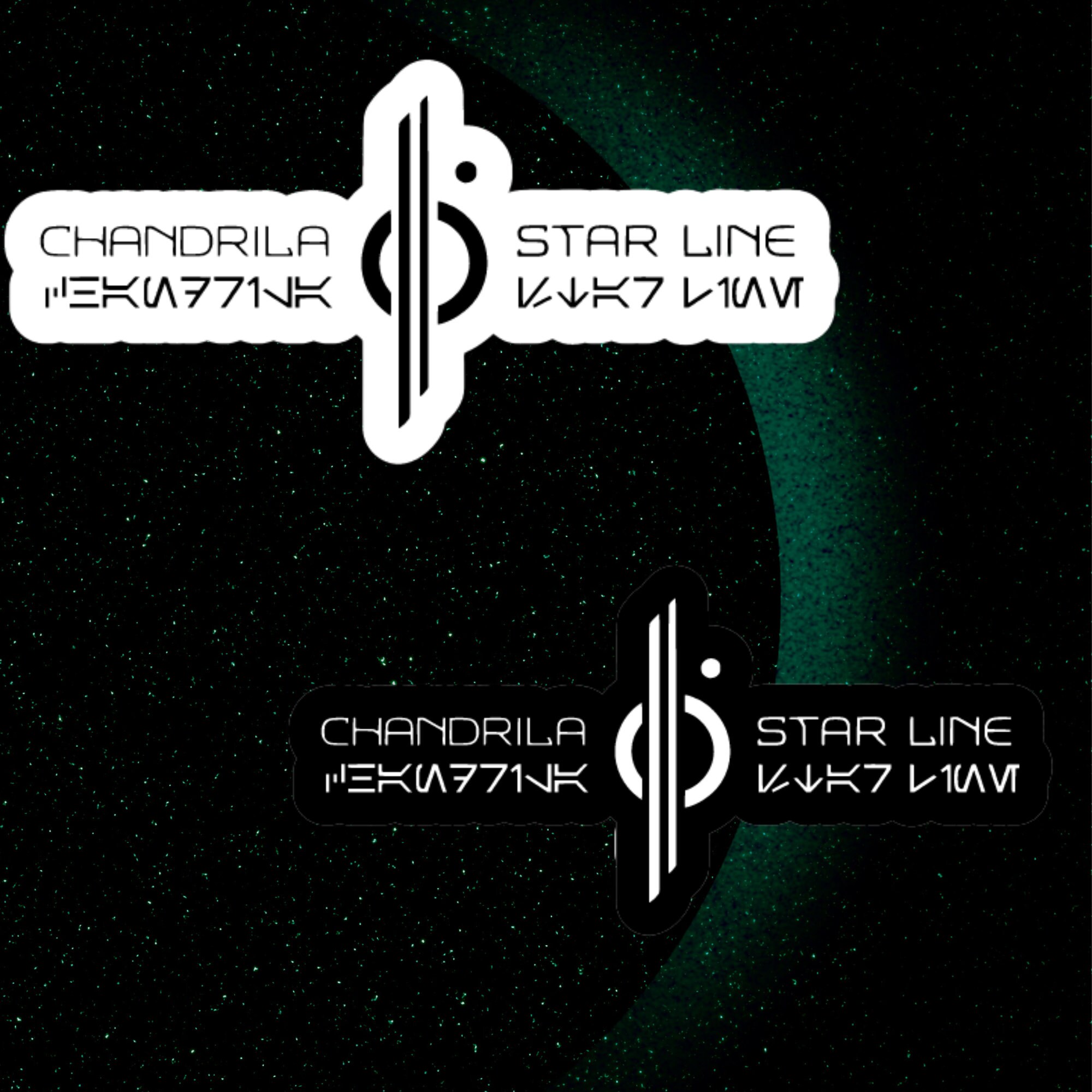 Chandrila Star Line Stickers in English and Aurek-besh - Etsy