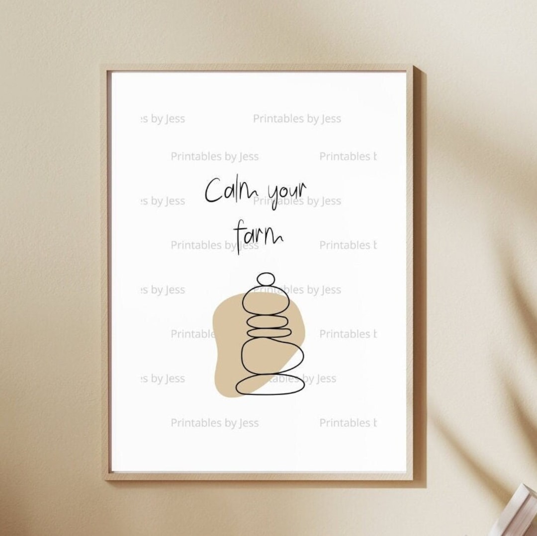 Relaxation Art - Calm Your Farm Printable - Australian Slang - Calm Art ...