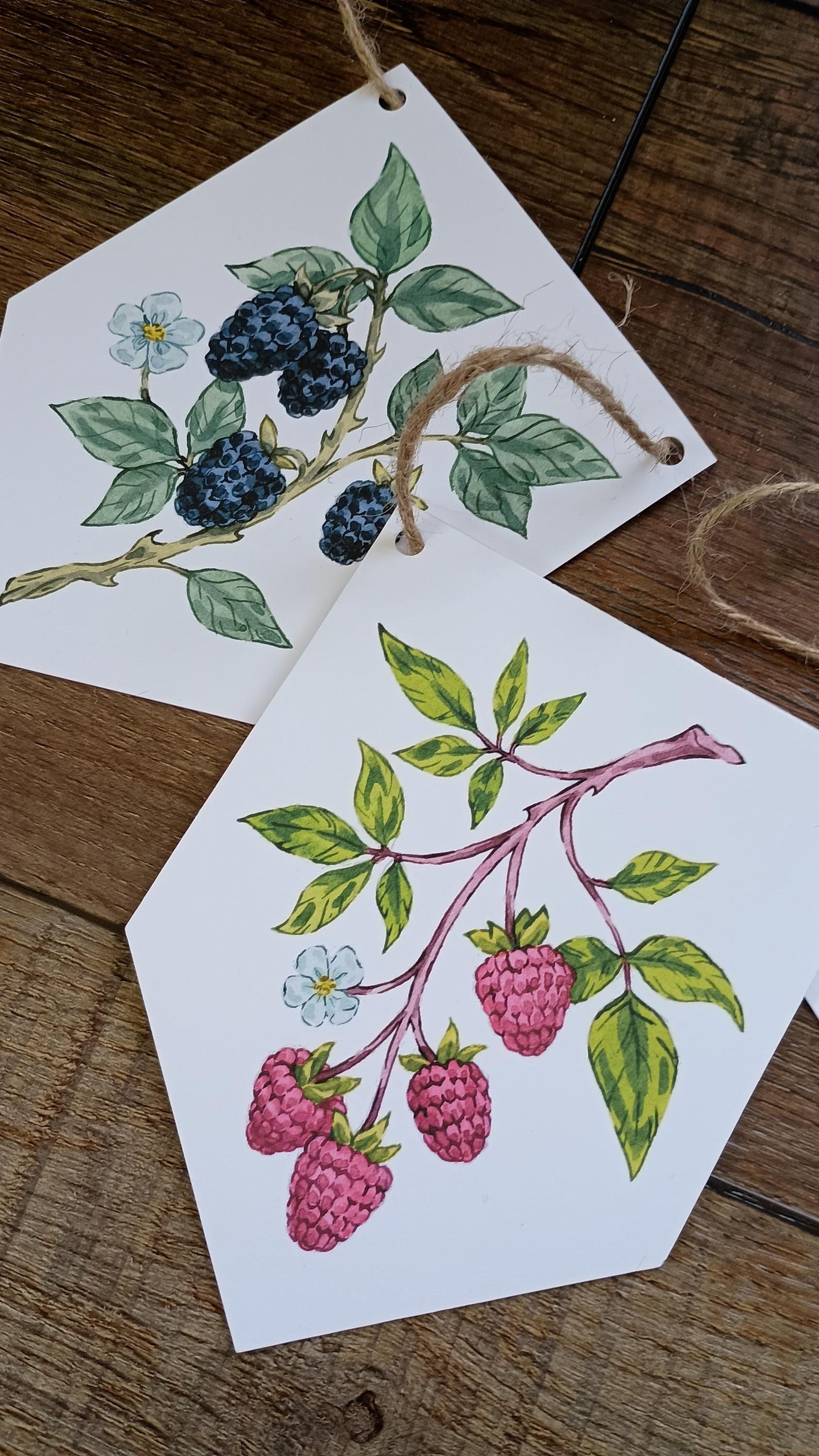Bramble Berries Garland - Botanical Bunting Paper Wall Hanging ...