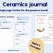 Ceramics Journal Page Printable or Digital Tracker Notebook for Wheel ...