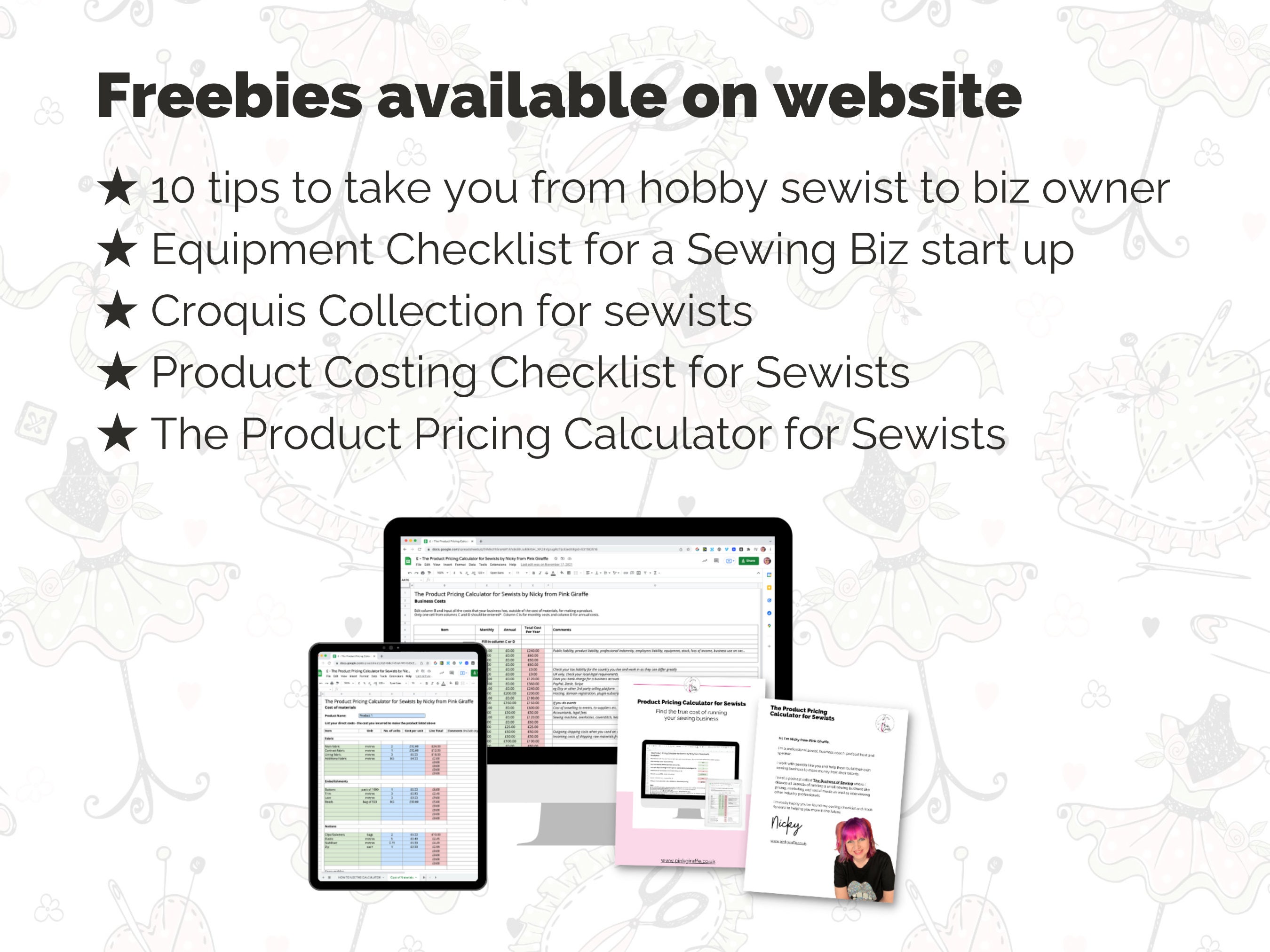 Sewing Business Startup Planner PDF Download Calendar New Business Plan ...