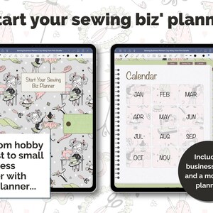 Sewing Business Startup Planner PDF Download Calendar New Business Plan ...