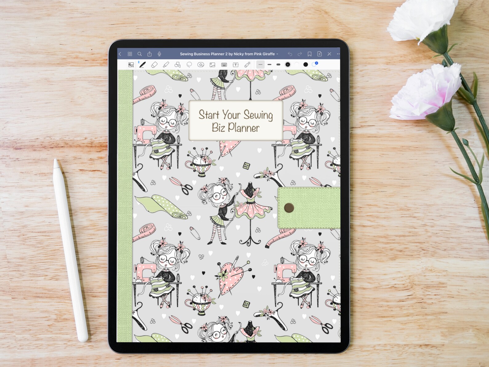 Sewing Business Startup Planner PDF Download Calendar New Business Plan ...