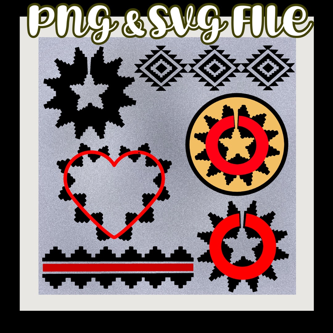Native American Elements Digital File Pack Navajo Baskets and Boarders ...