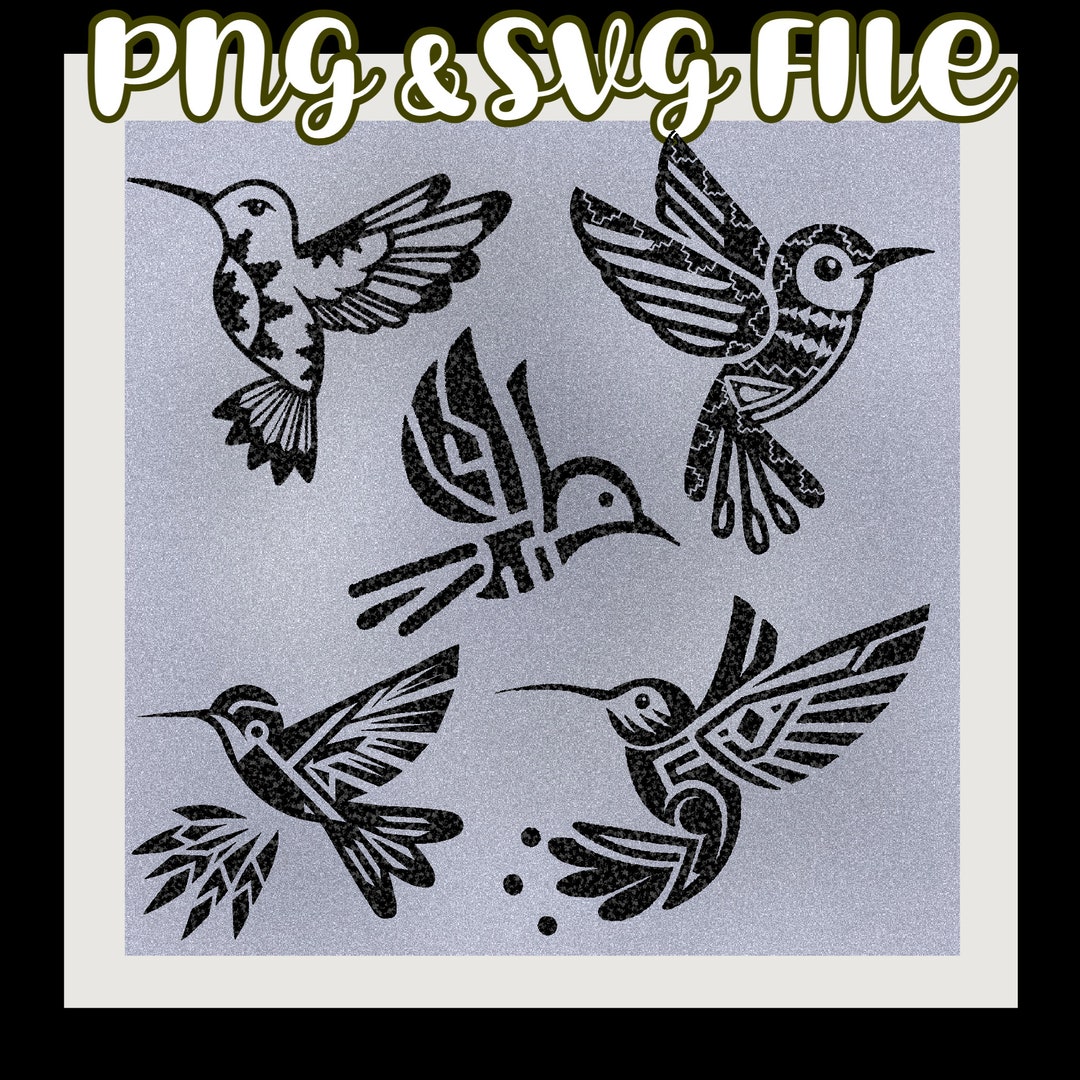 Native American Navajo Hummingbird Designs PNG SVG Pack - Etsy