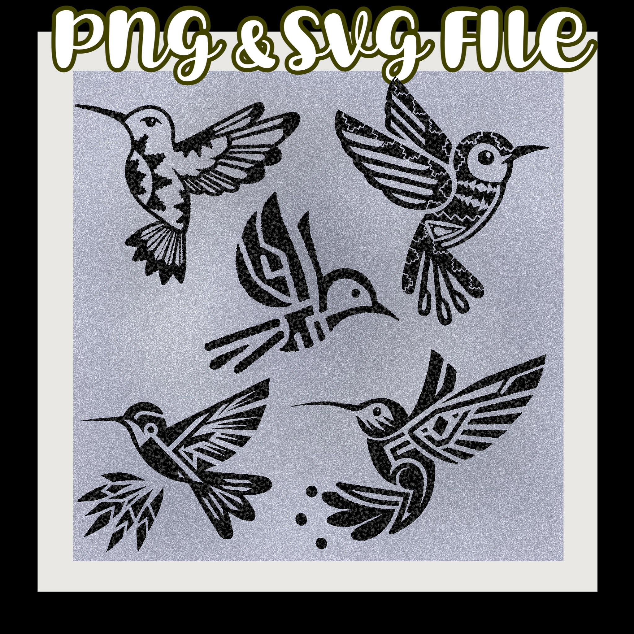 Native American Navajo Hummingbird Designs PNG SVG Pack - Etsy