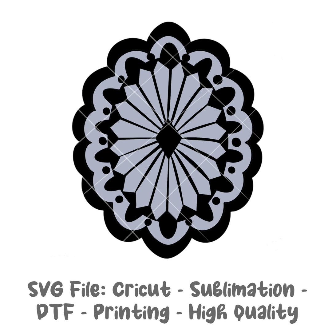 Southwest Navajo Concho SVG PNG Cricut File - Etsy