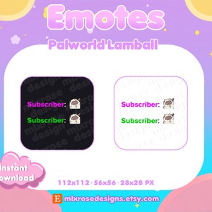 Palworld Happy Lamball Emote for Twitch Streamers, Discord, Youtube ...