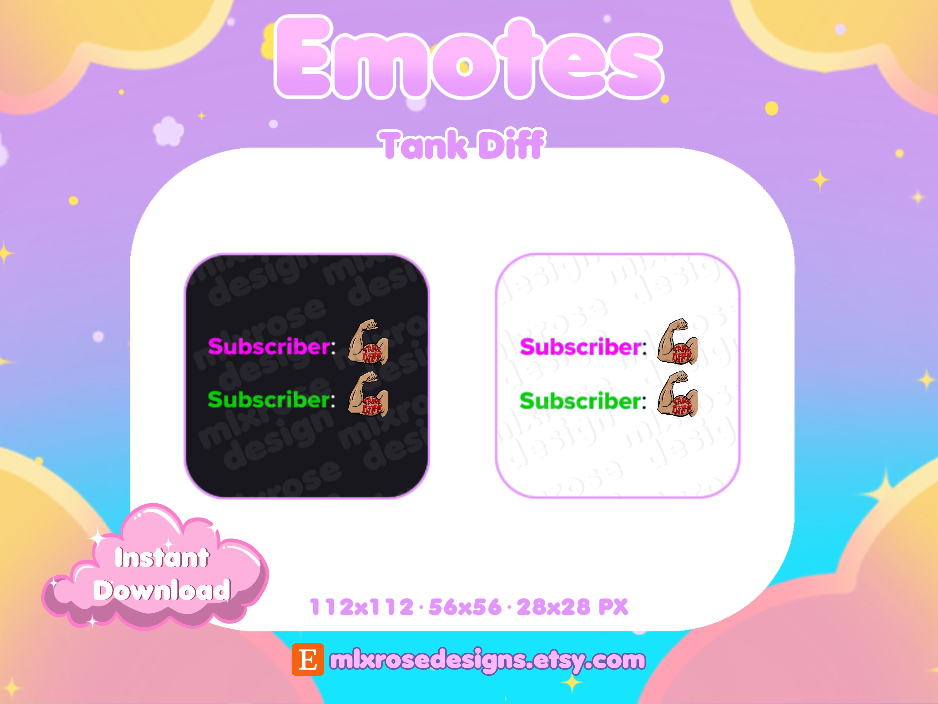Tank Diff Overwatch Emote for Twitch Streamers, Discord, Youtube ...