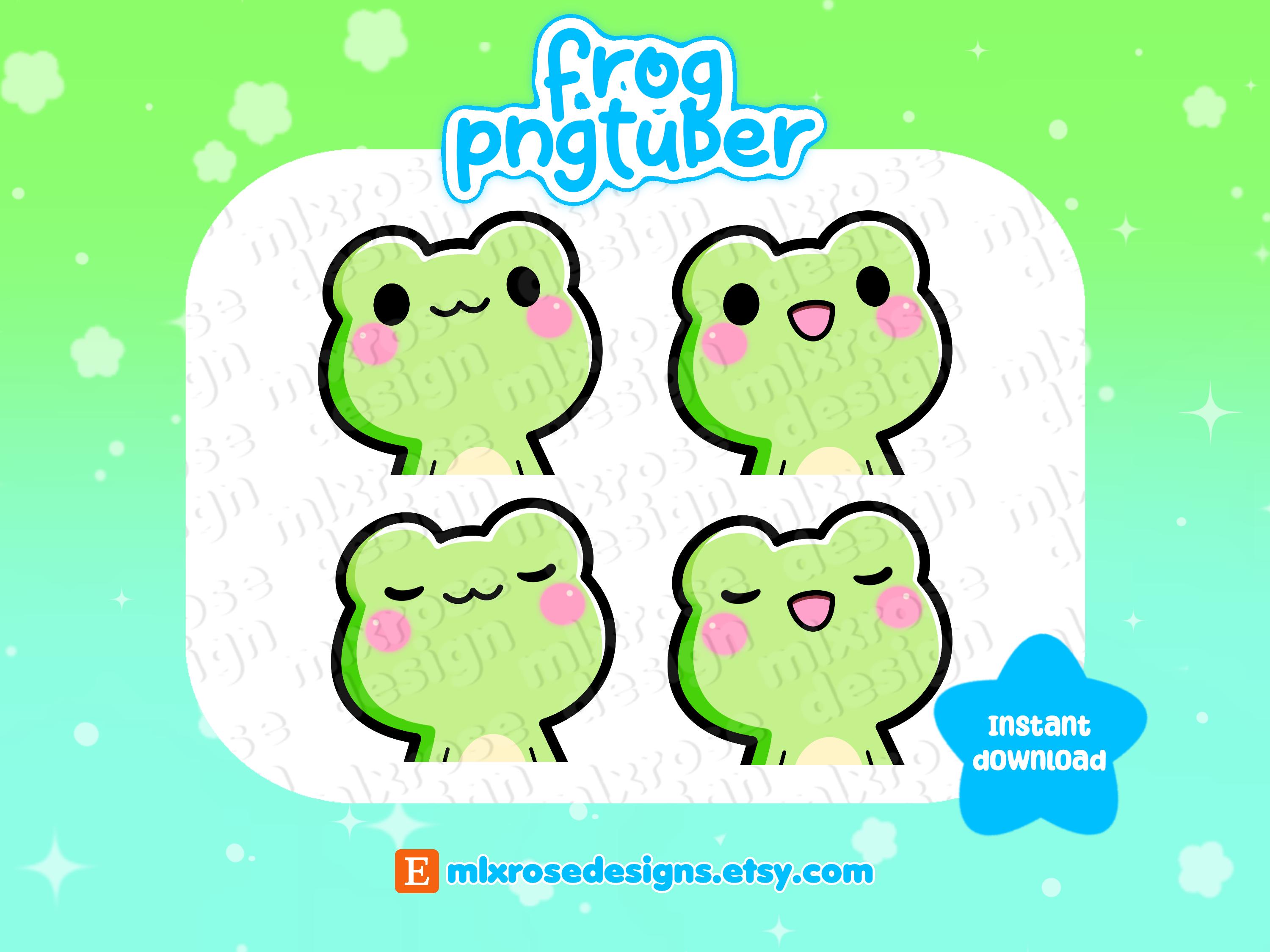 Pngtuber - Frog | Chibi | Cute | Kawaii | Twitch | Youtube | Vtuber ...